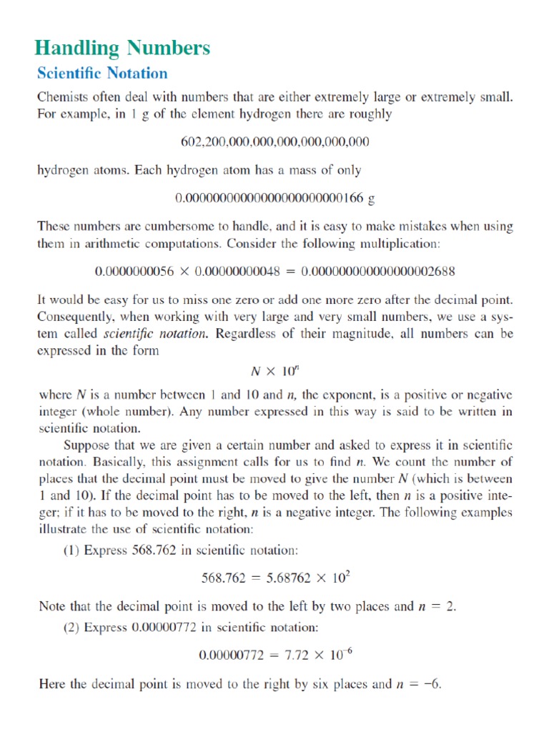 Handling Numbers | PDF