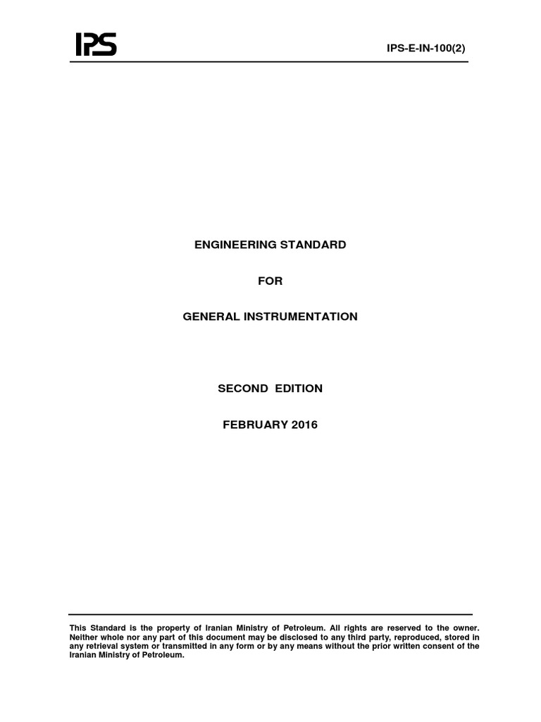 IPS Standard For E&I | PDF | Electromagnetism | Electrical Engineering
