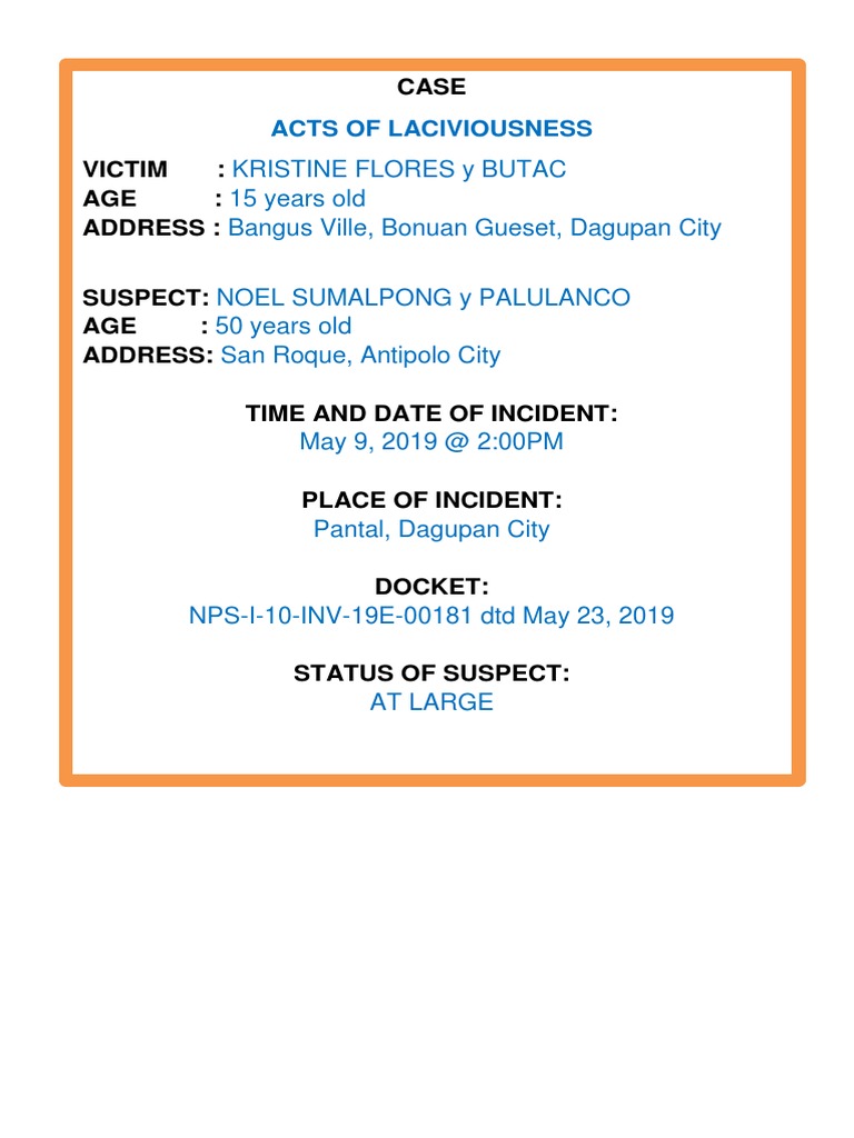 Case Folder | Download Free PDF | Violence