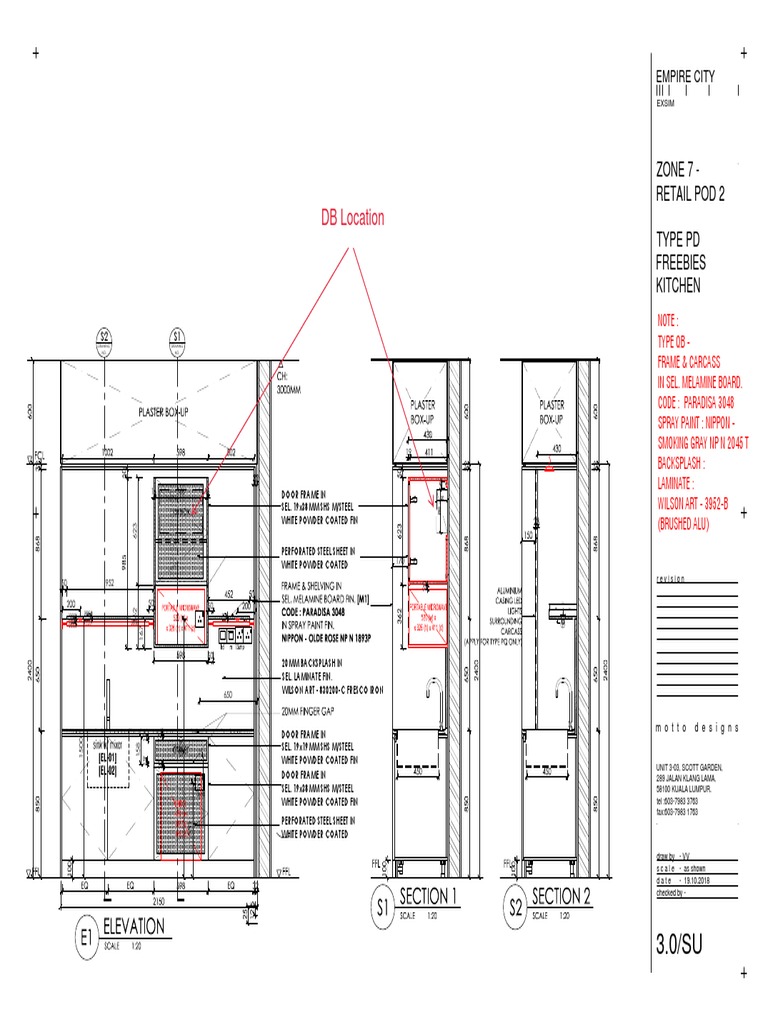 Freebies Kitchen Section (DB Demarcation) 1 | PDF | Conservation And ...