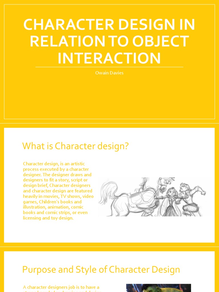 Character Design & Object Interaction | PDF | Design | Leisure