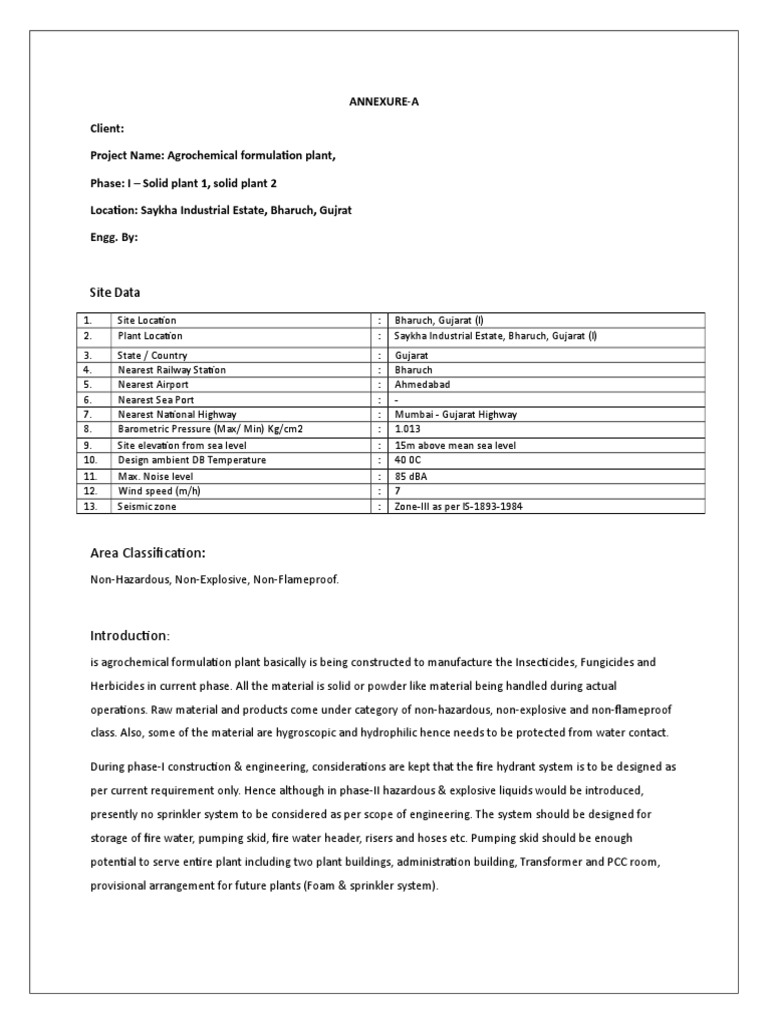 Scope of Work Doc-Fire Hydrant System | PDF | Fire Sprinkler System | Fires