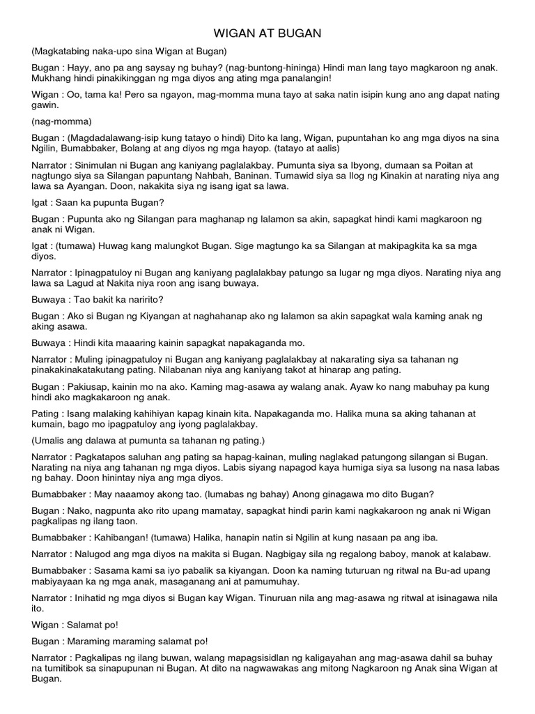 Wigan at Bugan Iskrip | PDF