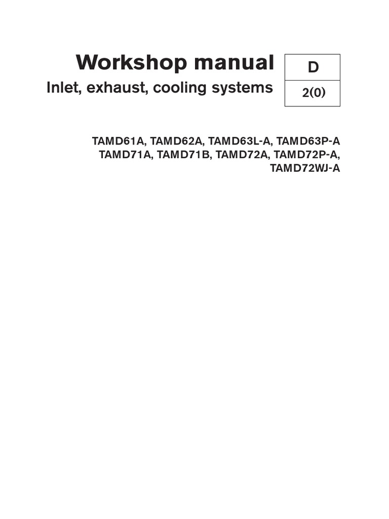 Manual Volvo Tamd 63 Parte 1 PDF | PDF | Turbocharger | Internal ...