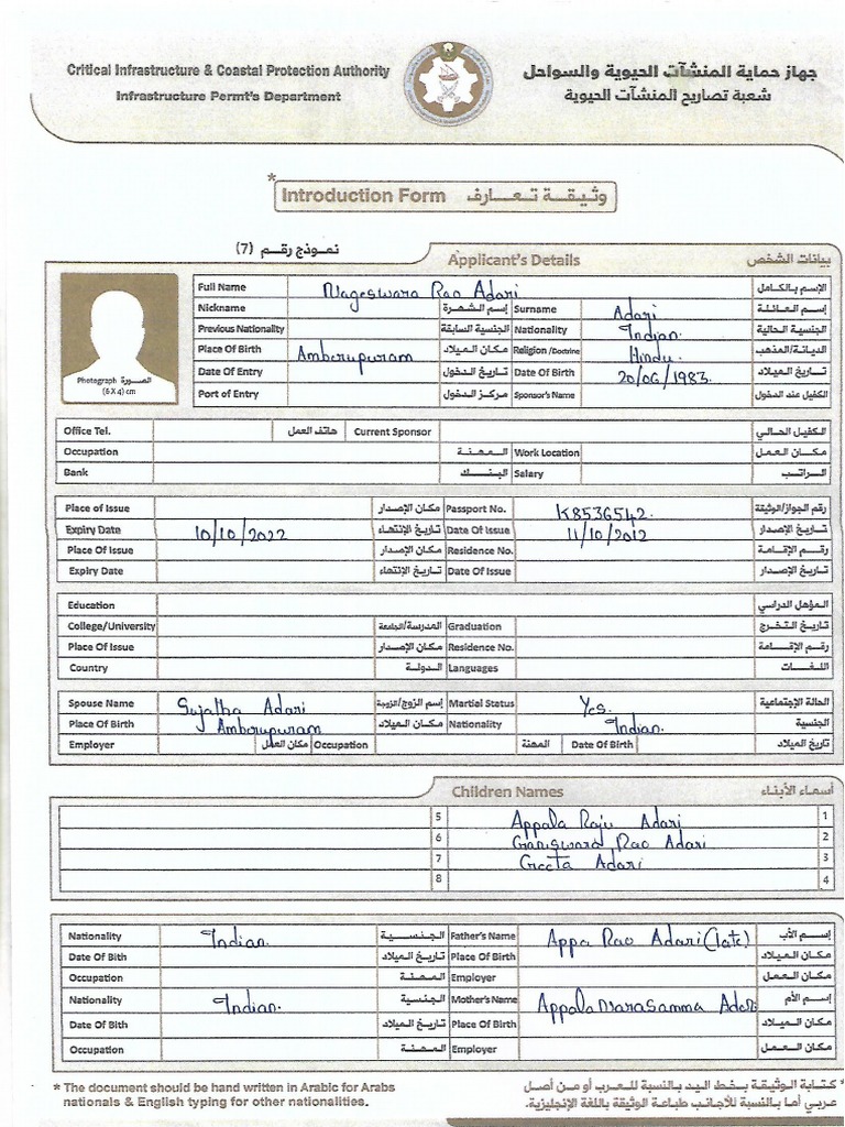 Intro Form PDF | PDF