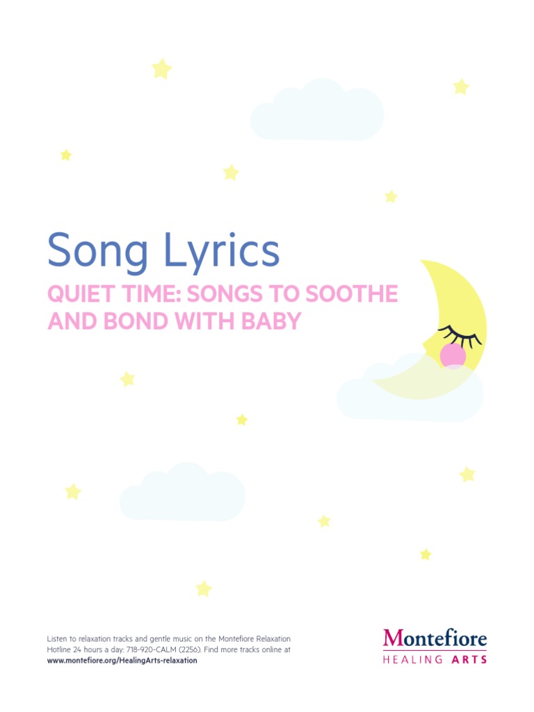 Song Lyrics: Quiet Time: Songs To Soothe and Bond With Baby | PDF ...