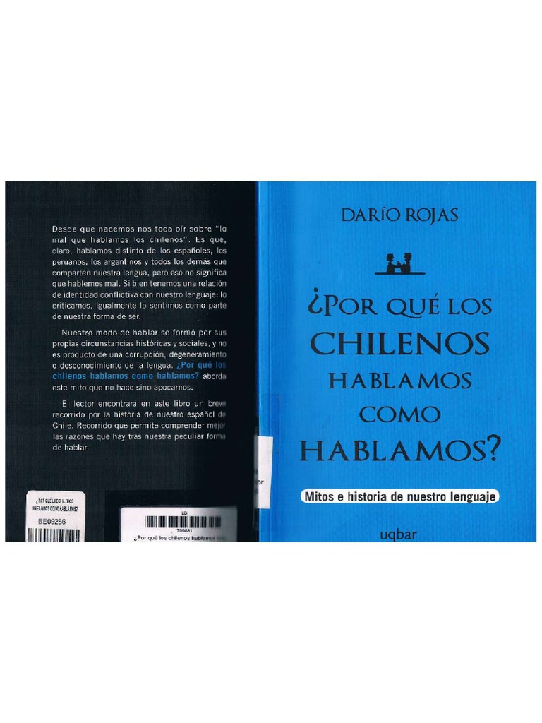 Por Que Los Chilenos Hablamos Como Hablamos-Dario Rojas PDF | PDF