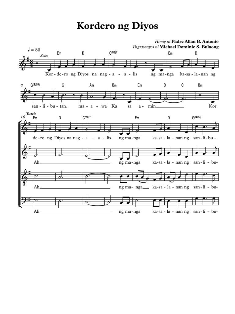 309307907 Kordero Ng Diyos Misa Antonio