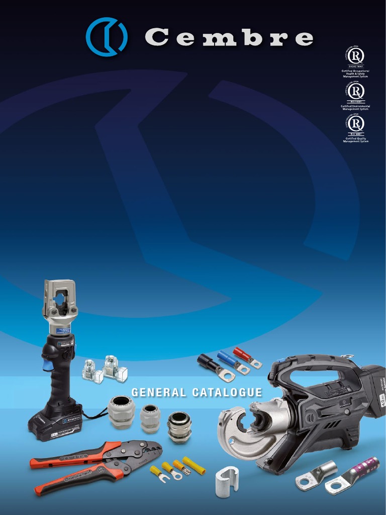 Cembre Katalog Opreme | PDF | Electrical Connector | Iso 9000
