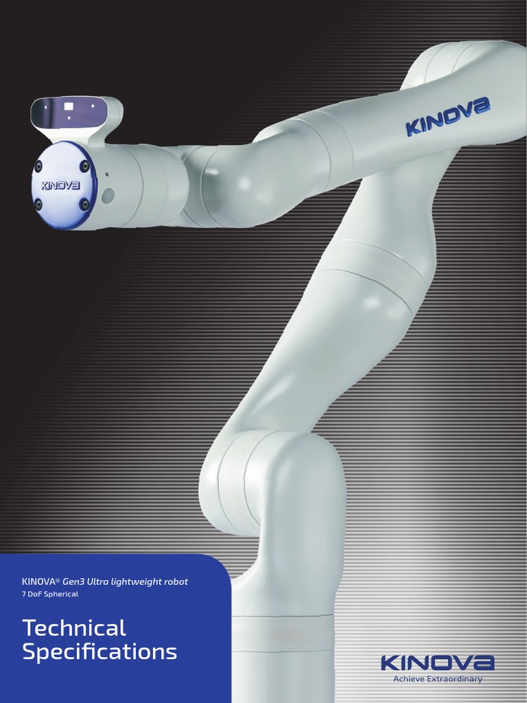 TS-014 KINOVA Gen3 Ultra Lightweight Robot 7DOF-Specifications en R02 | PDF | Field Of View ...