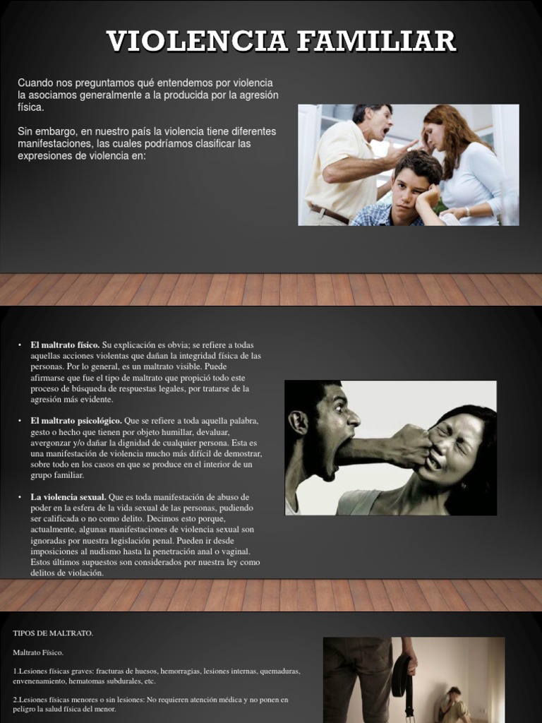 Tipos y Prevención de Violencia Familiar | PDF | Abuso infantil ...