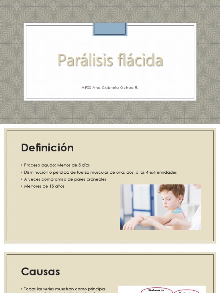 Paralisis Flacida | PDF | Especialidades Medicas | Epidemiología
