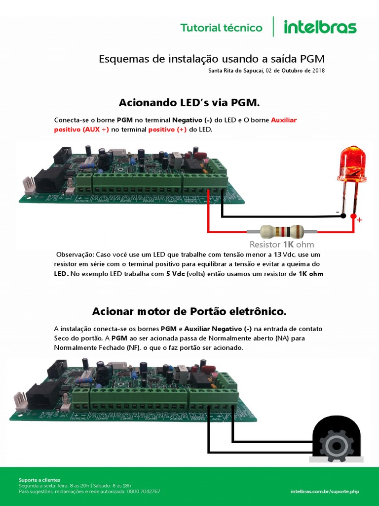 Tutorial Montando Esquemas de Ligacao Com As Saidas PGM | Download ...