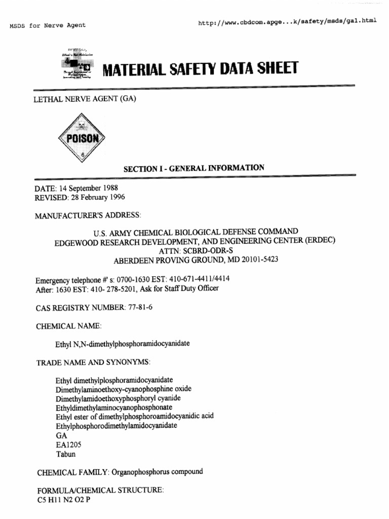 MSDS Ga | PDF