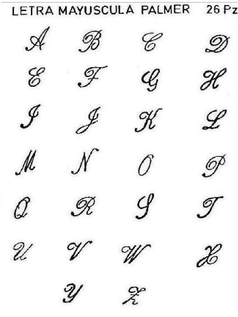 Letras Cursivas | PDF