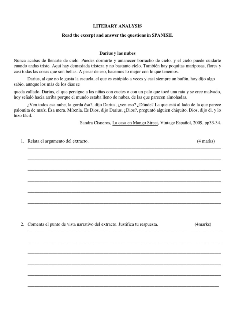 La Casa en Mango Street Extracts | PDF | Ocio