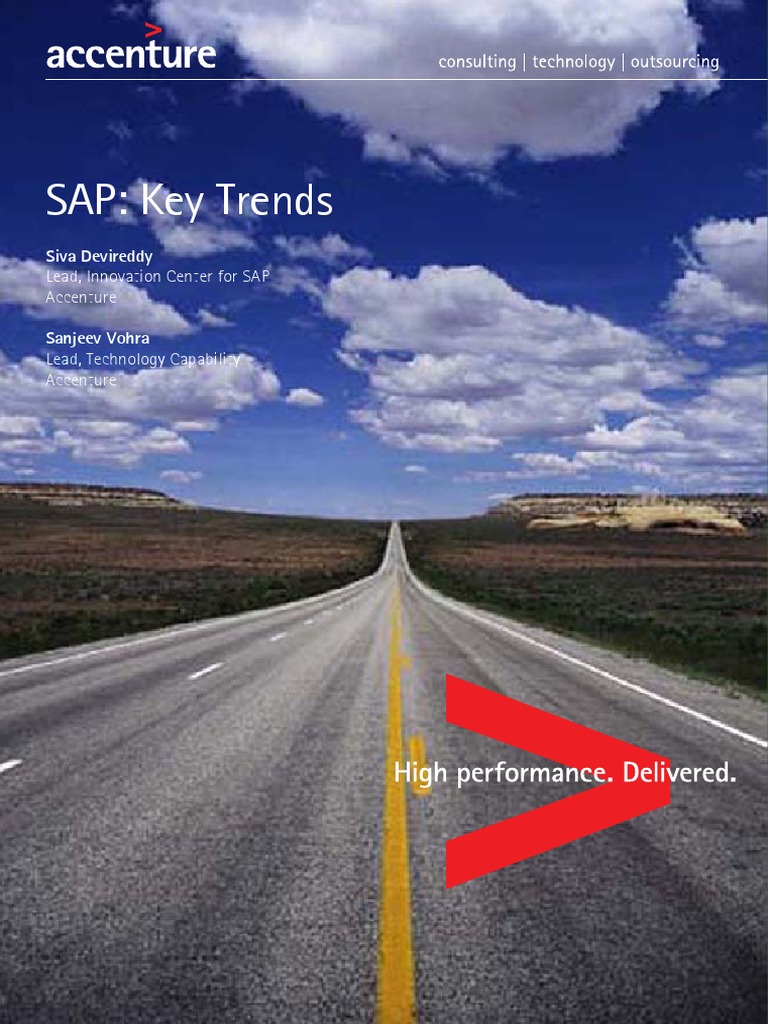 Accenture SAP Key Trends | PDF | Sap Se | Cloud Computing