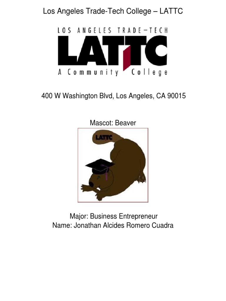 Los Angeles Trade-Tech College - Lattc | PDF | Business | Technology ...