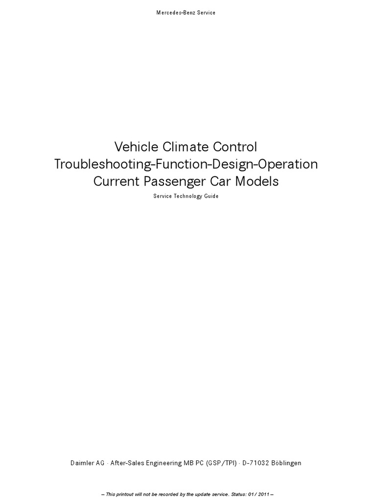 Klima Br203 209 Komponenten Allgemein en | PDF | Air Conditioning | Engines