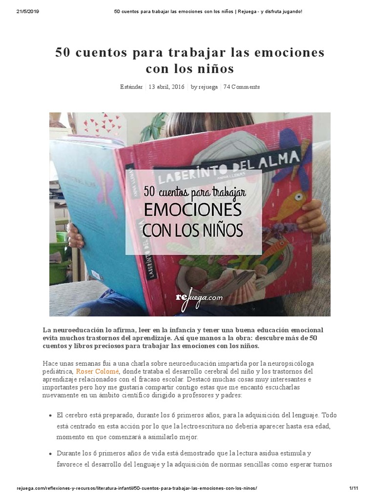 50 cuentos para trabajar las emociones con los niños: Estándar 13 abril ...