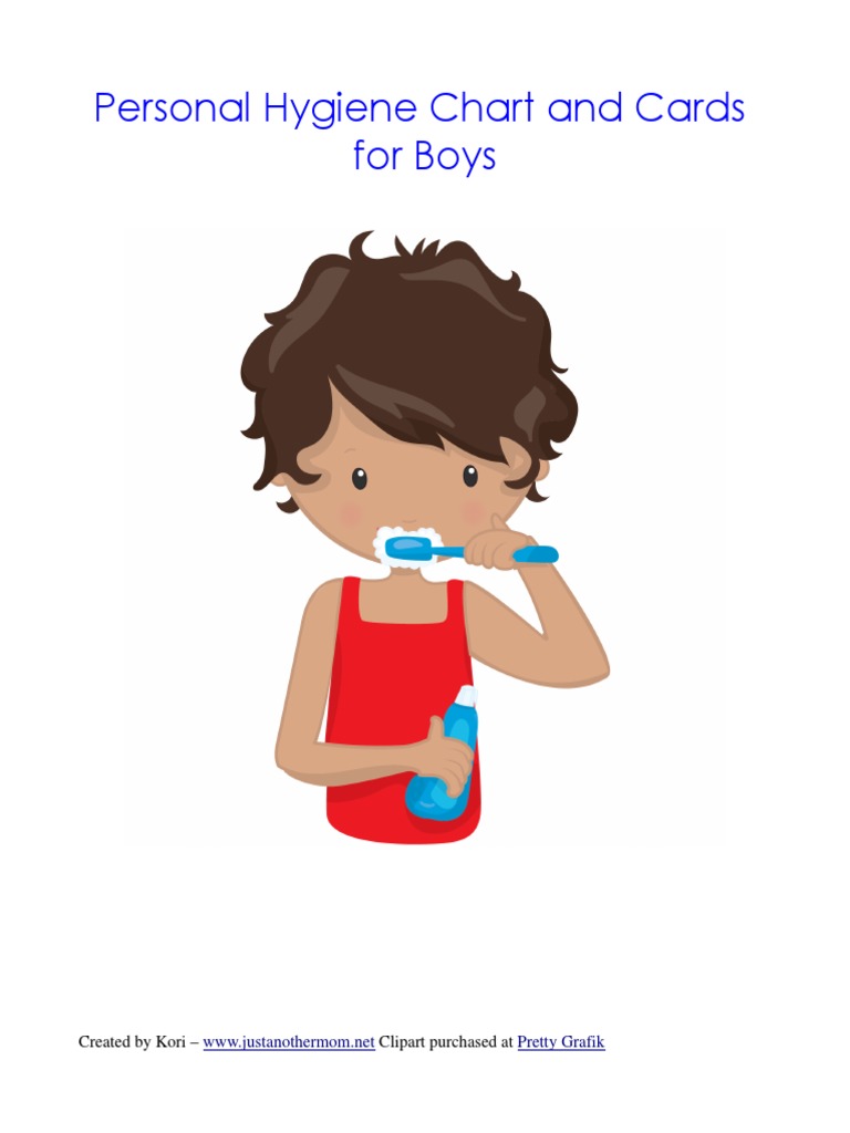 Personal Hygiene Cards and Chart For Boys | PDF