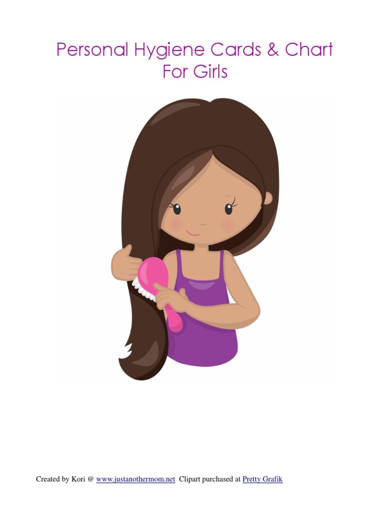 Personal Hygiene Cards and Chart For Girls | PDF