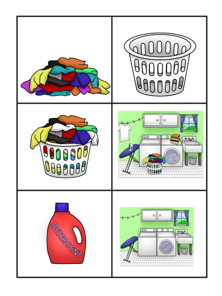 Laundry Task Cards PDF | PDF
