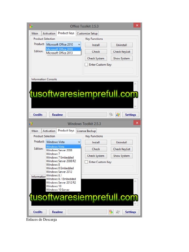 COMO USAR Microsoft Toolkit v2.5.3 | PDF
