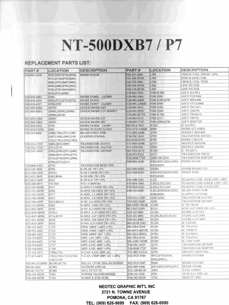 MONITOR Neotec NT 500DX | PDF