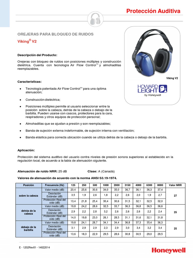 Bilsom Viking V 2 NRR 25db 8131 | PDF | Sólido amorfo | Productos de la ...