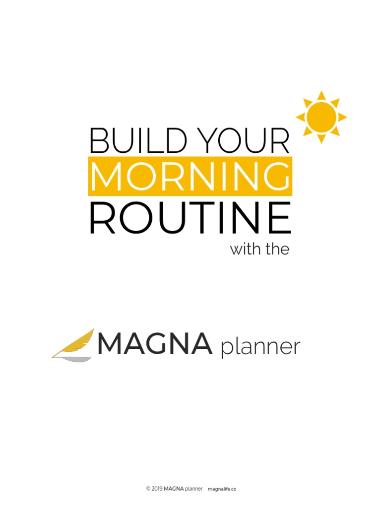 Morning Routine Builder Worksheet | PDF | Motivation | Motivational