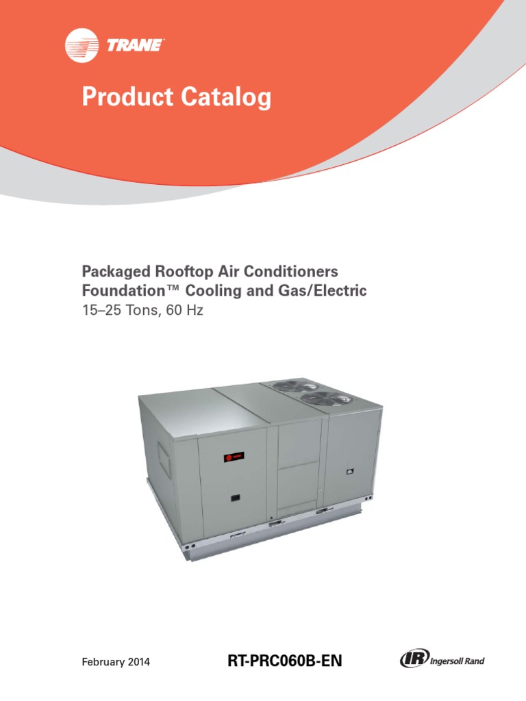 Catalogo Trane Paquete.pdf | Hvac | Air Conditioning