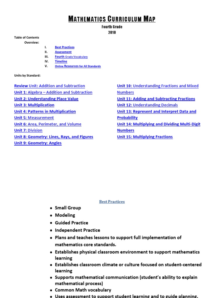 4 Math Map | Download Free PDF | Fraction (Mathematics) | Multiplication
