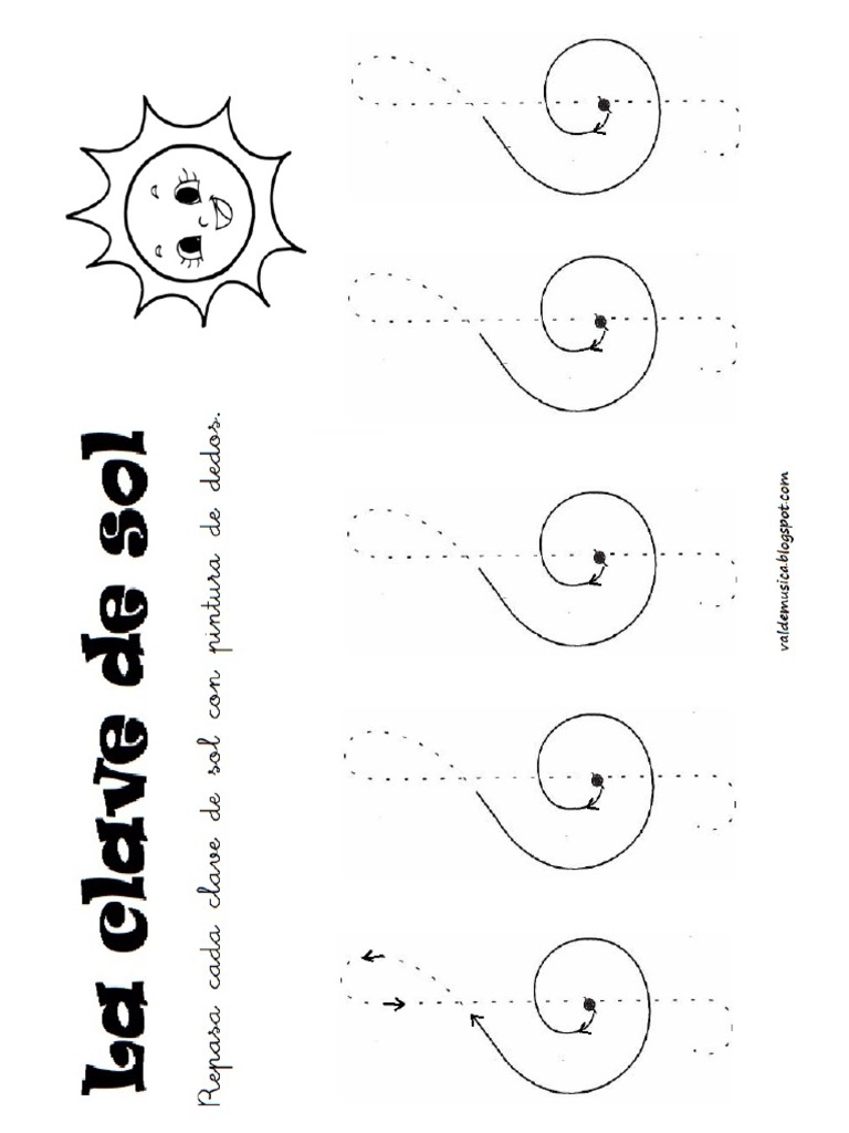 Clave-De-Sol para Niños | PDF