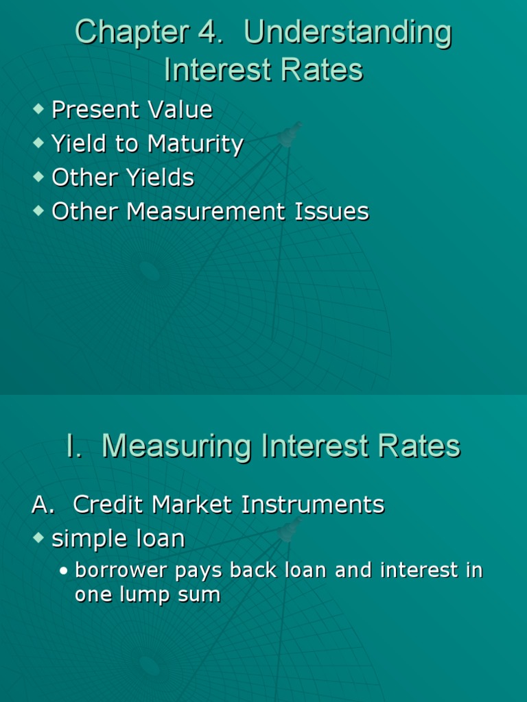 Chapter 4. Understanding Interest Rates | PDF | Present Value | Interest