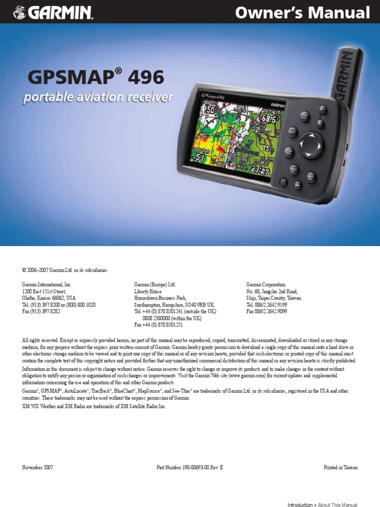Gpsmap 496: Portable Aviation Receiver | PDF | Electrical Connector ...