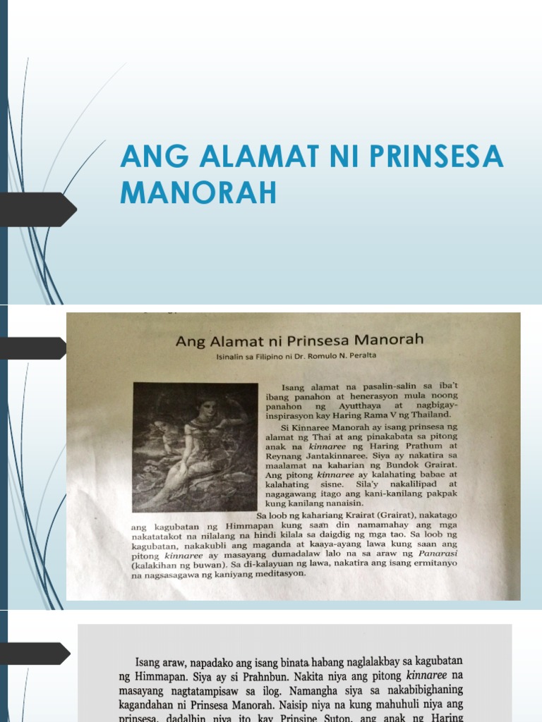 Alamat Ni Prinsesa Manorah | PDF