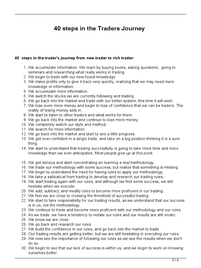 40 Steps to Trader Success | PDF | Psychological Concepts | Cognition
