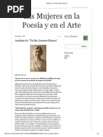 Análisis Del Poema Tú Me Quieres Blanca de Alfonsina Storni | PDF | Poesía