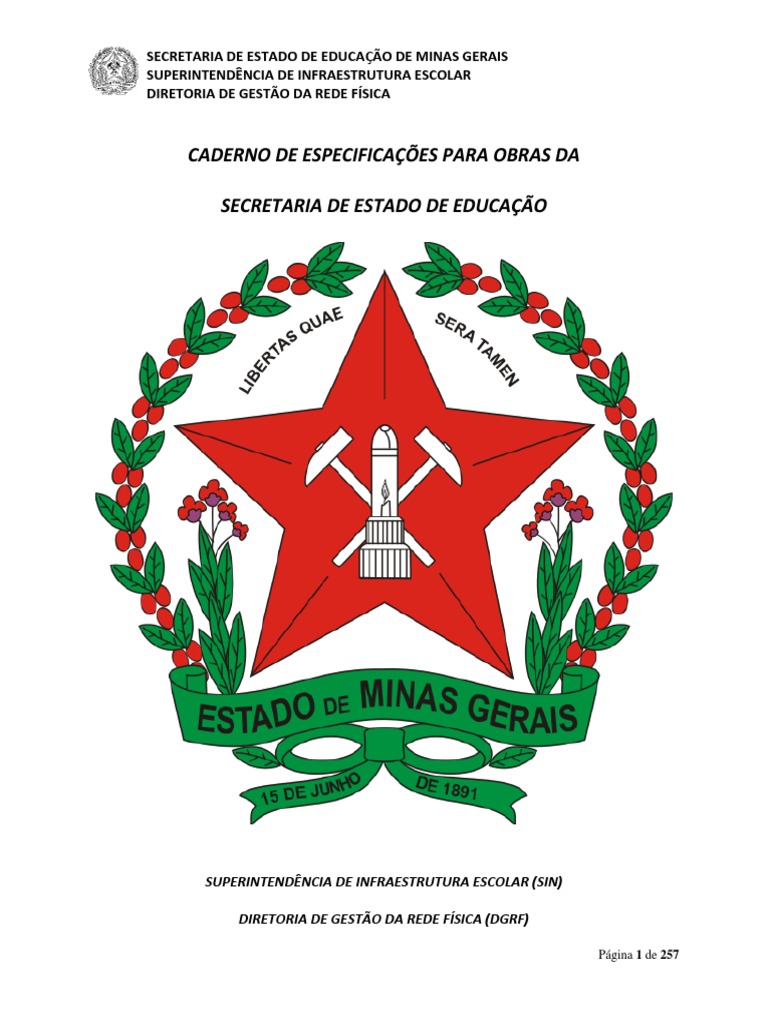 Caderno de Especificacao Seemg 2015 Rev00 | PDF | Árvores | Concreto