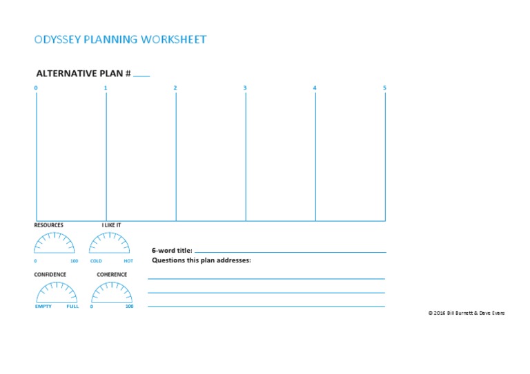 Dyl Odyssey Planning Worksheet (1) 1 | PDF
