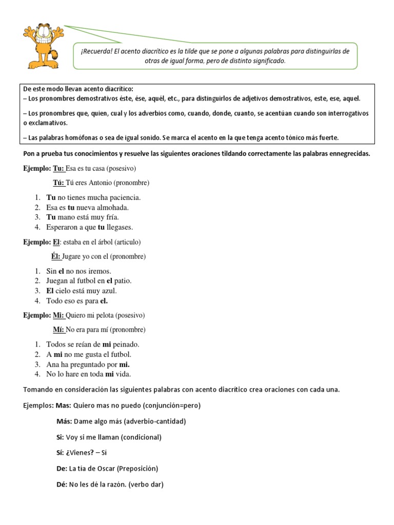 Guia Acento Diacritico | PDF