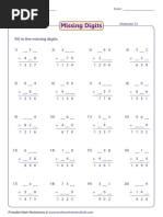 Web Math Minute - Print Practice Sheets | PDF