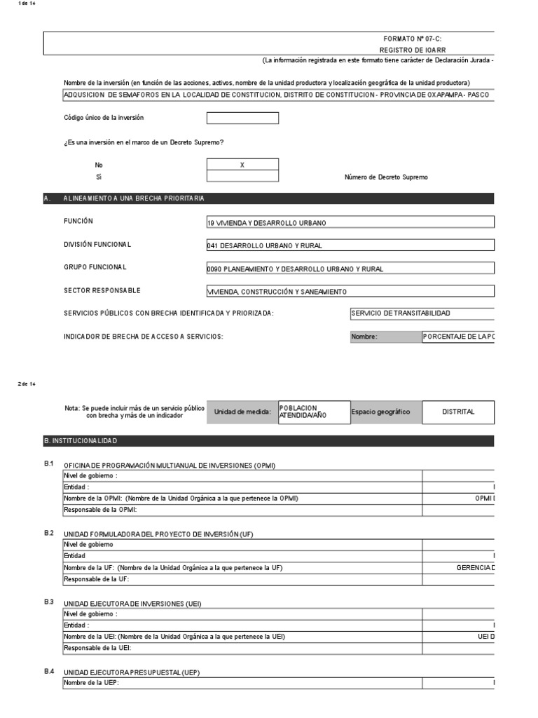 Formato 07-C Adquisicion Semaforos | PDF | Inversiones | Business