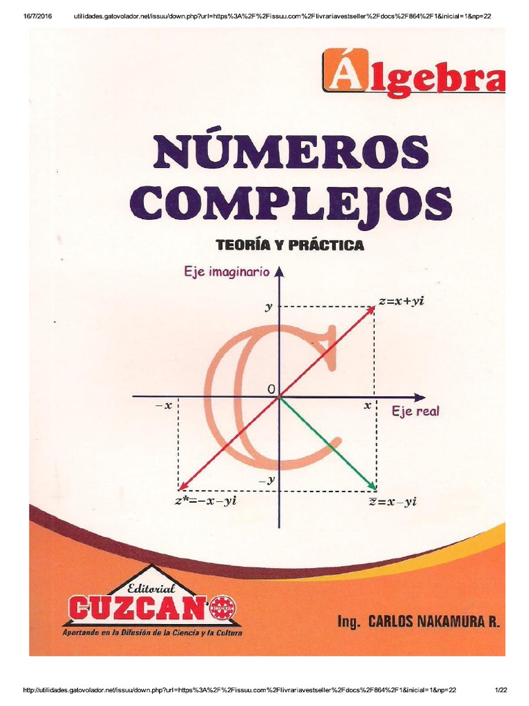 Cuzcano - Álgebra - Números Complejos PDF | PDF
