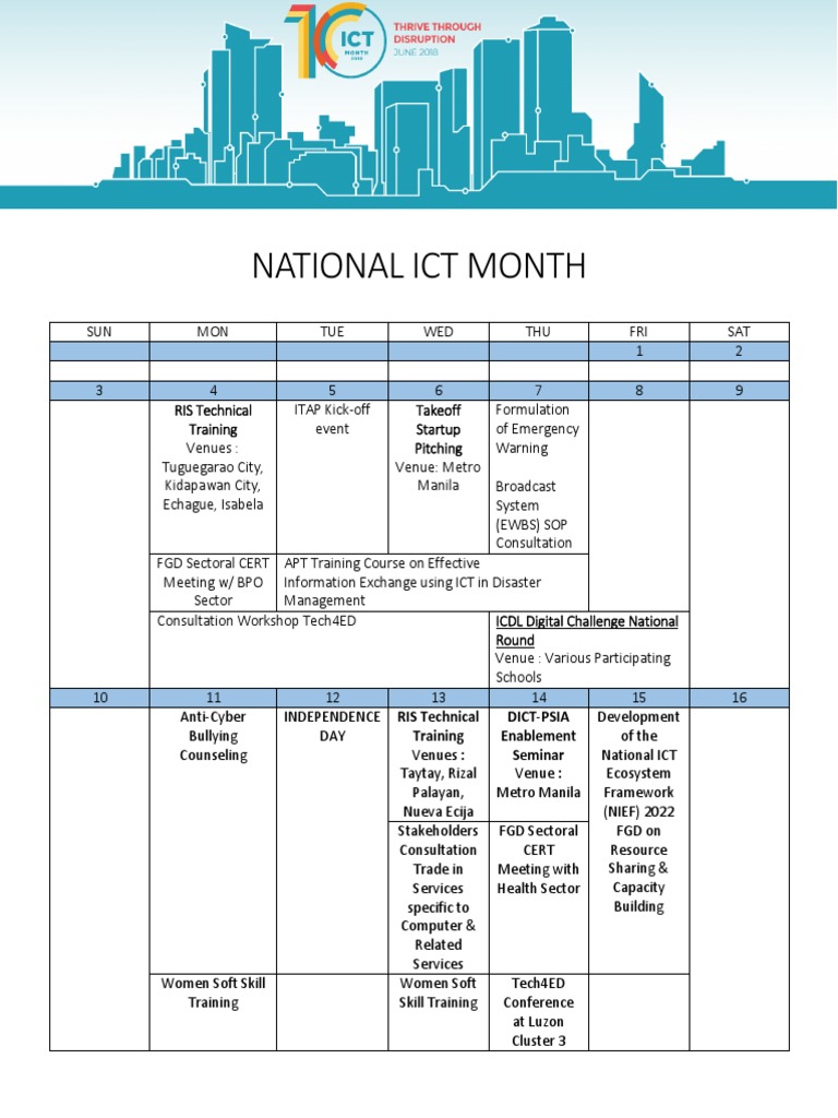 National Ict Month: RIS Technical Training Dict-Psia Enablement Seminar ...