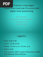 Spencer Kagan's Cooperative Learning Structures | PDF | Teachers ...