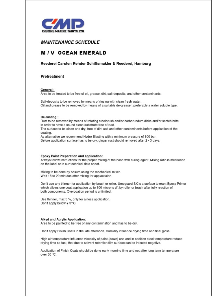 Chugoku Marine Paint | PDF | Deck (Ship) | Paint