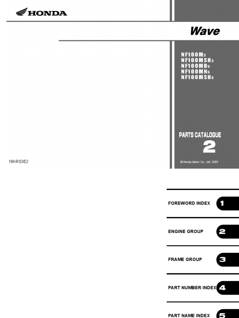 c100 Wave 18krs3e2 | PDF | Bracket | Automotive Industry