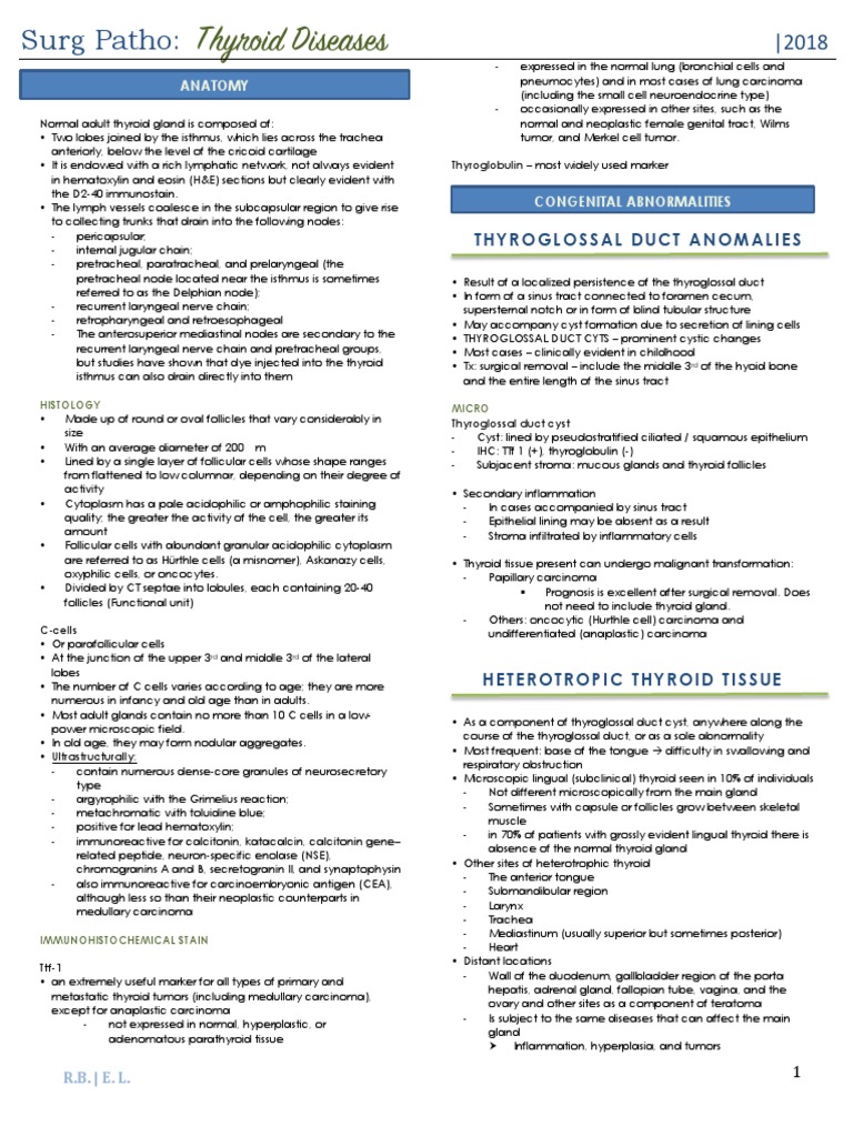 SurgPatho Thyroid 2018 | PDF | Thyroid | Metastasis